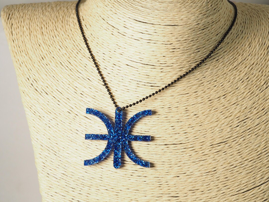 ANCIENT GREEK Delphic Epsilon Symbol Acrylic With Stainless Steel Black ...