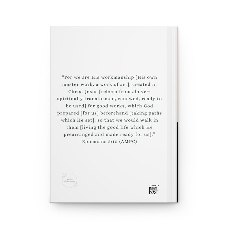 I Am God's Masterpiece Matte Journal - Etsy