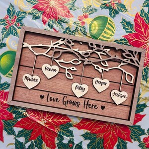 Personalized Wooden Family Tree Sign - Etsy