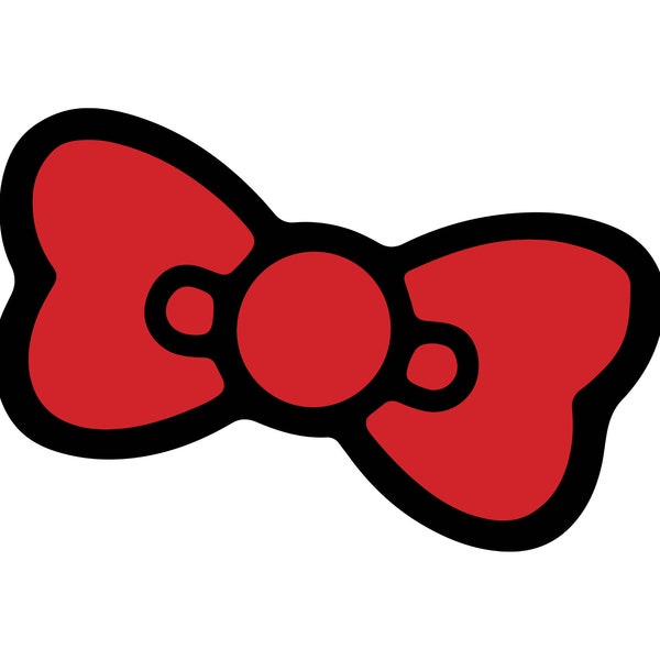 Hello Kittys Bow Svg - Etsy