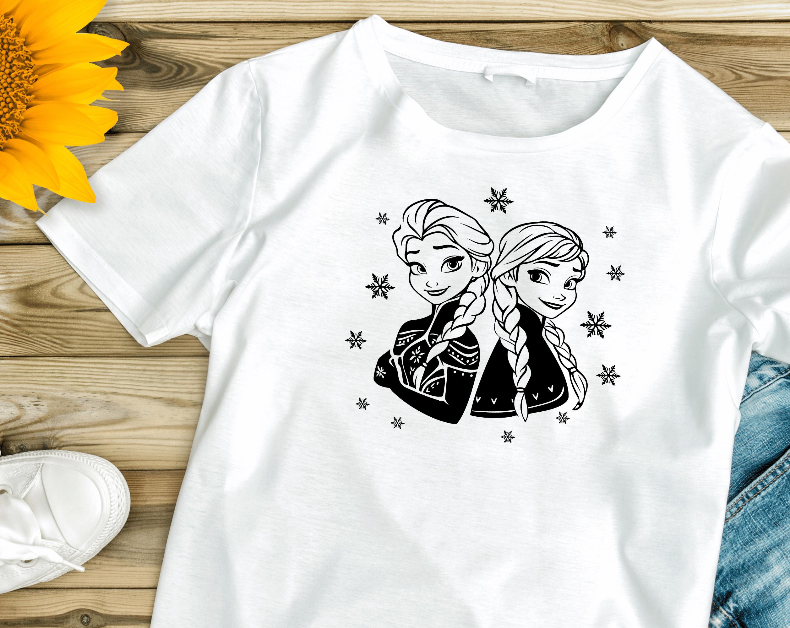 Elsa und Anna svg, Elsa svg, Anna svg, Elsa Outline, Anna Outline ...