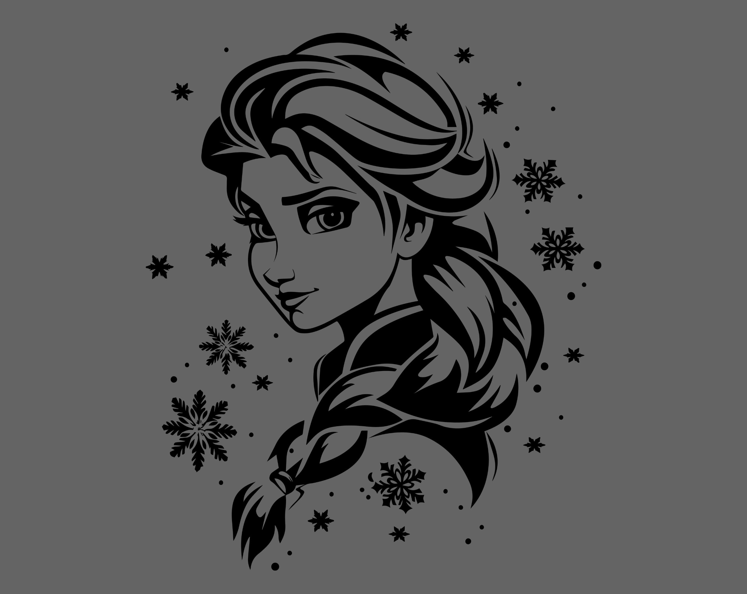Elsa Frozen Svg, Elsa Frozen Png, Frozen Sisters Elsa Svg, Snowflakes ...