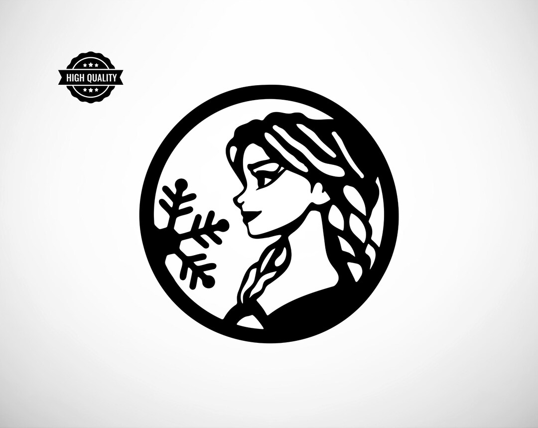 Elsa Svg Elsa Silhouette Frozen Ice Queen SVG Magic Princess Silhouette ...