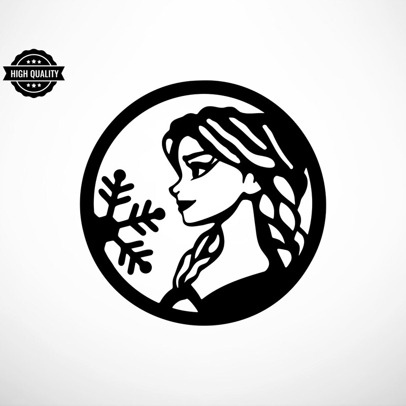 Elsa Silhouette - Etsy