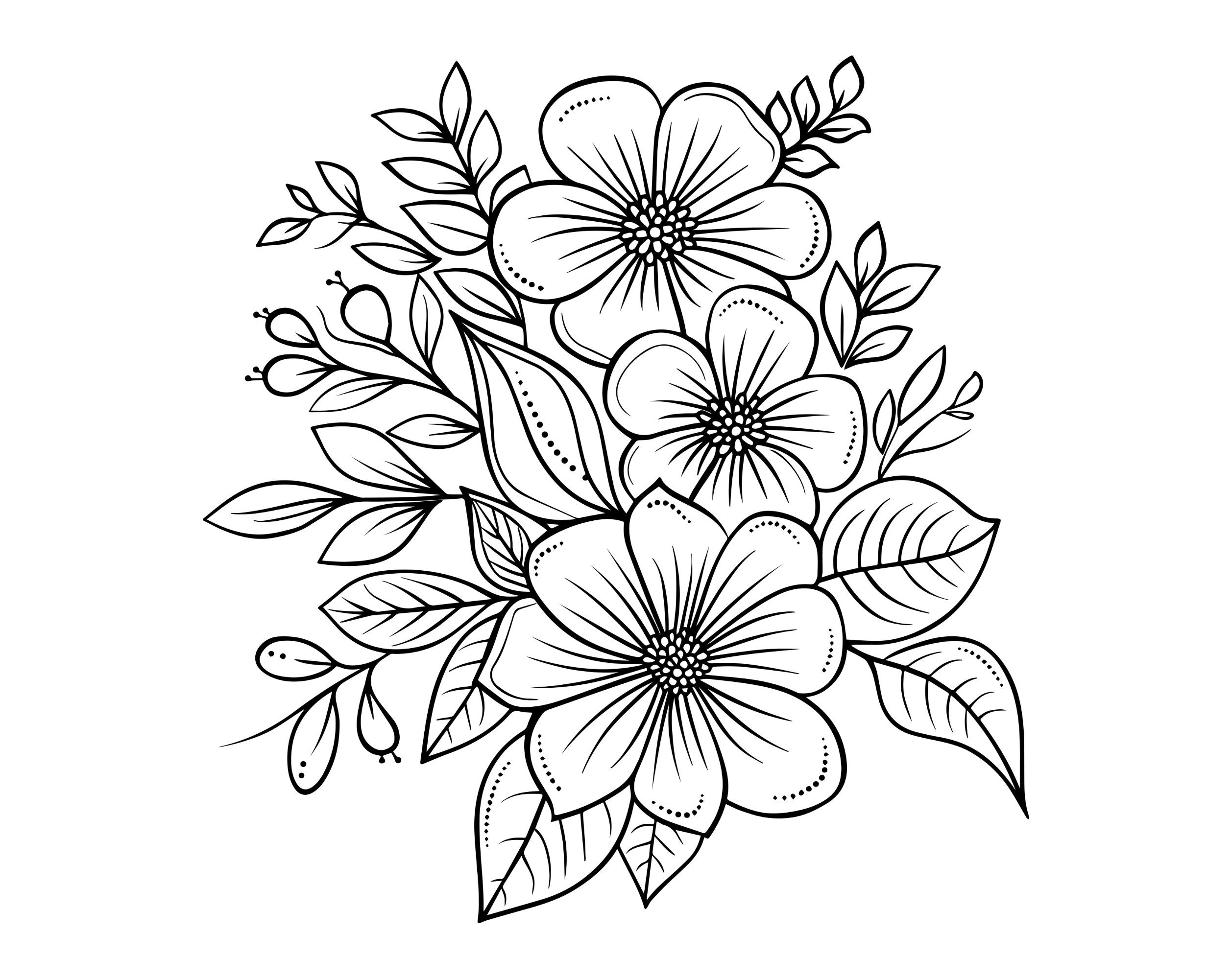 Floral Svg, Sophisticated Floral SVG and PNG for Home Decor and ...