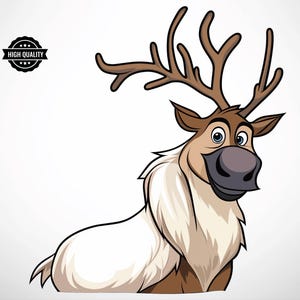 Sven Png, Cartoon Style Sven Clipart, Frozen Sven Png, Frozen Clipart ...