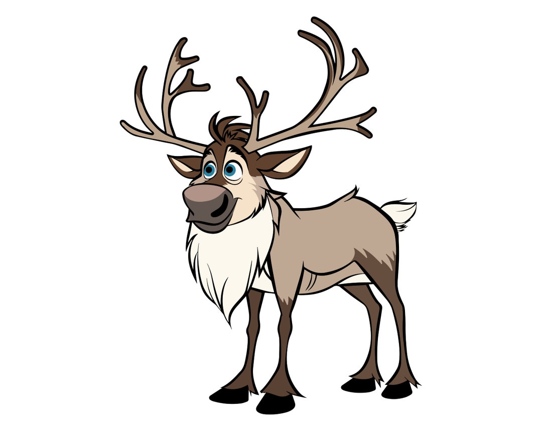 Frozen Sven Svg, Layered Frozen Sven Svg, Frozen Sven Clipart Svg, Deer ...