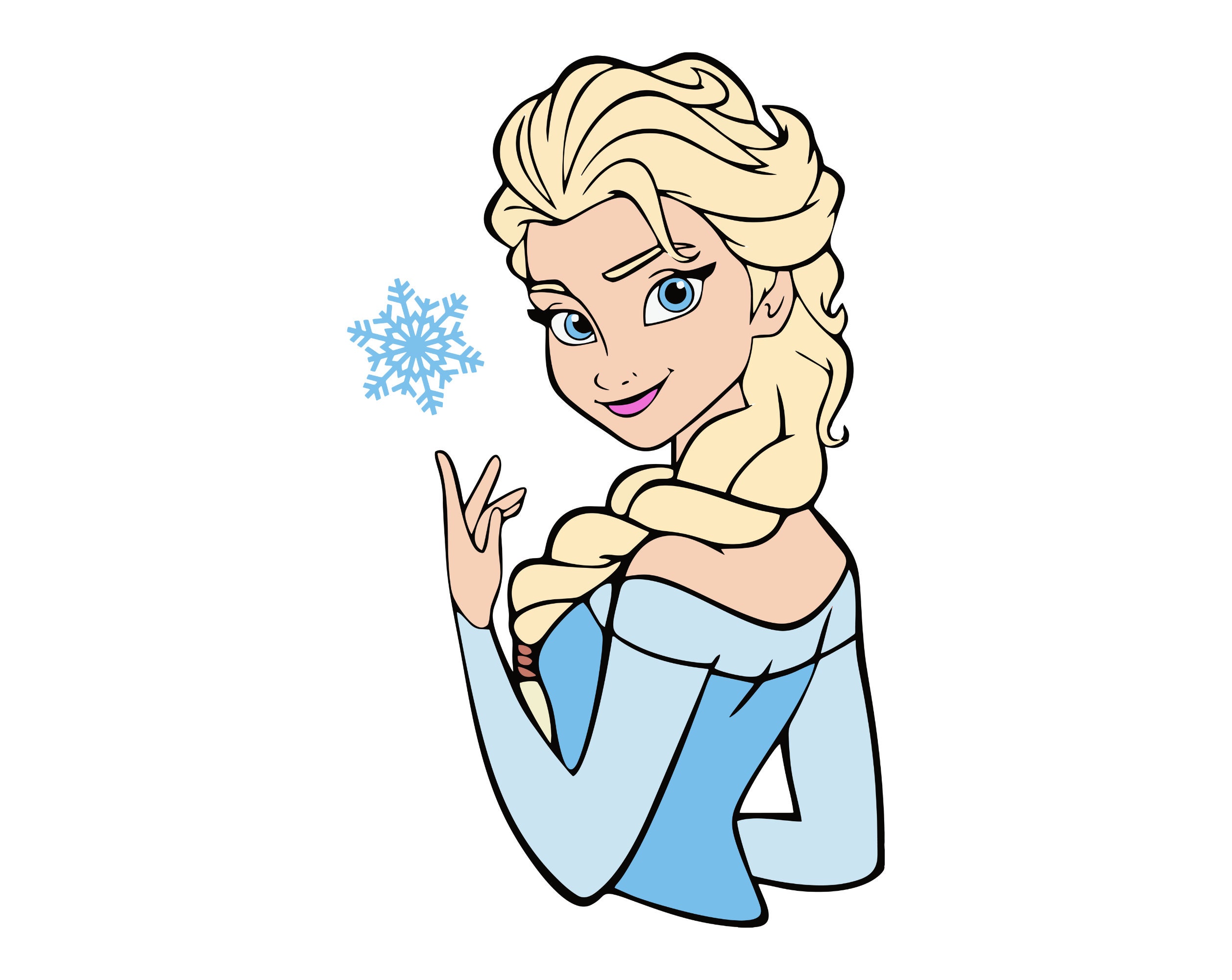 Elsa Svg, Layered Elsa Svg, Princess Svg, Elsa Frozen Svg, Elsa Frozen ...