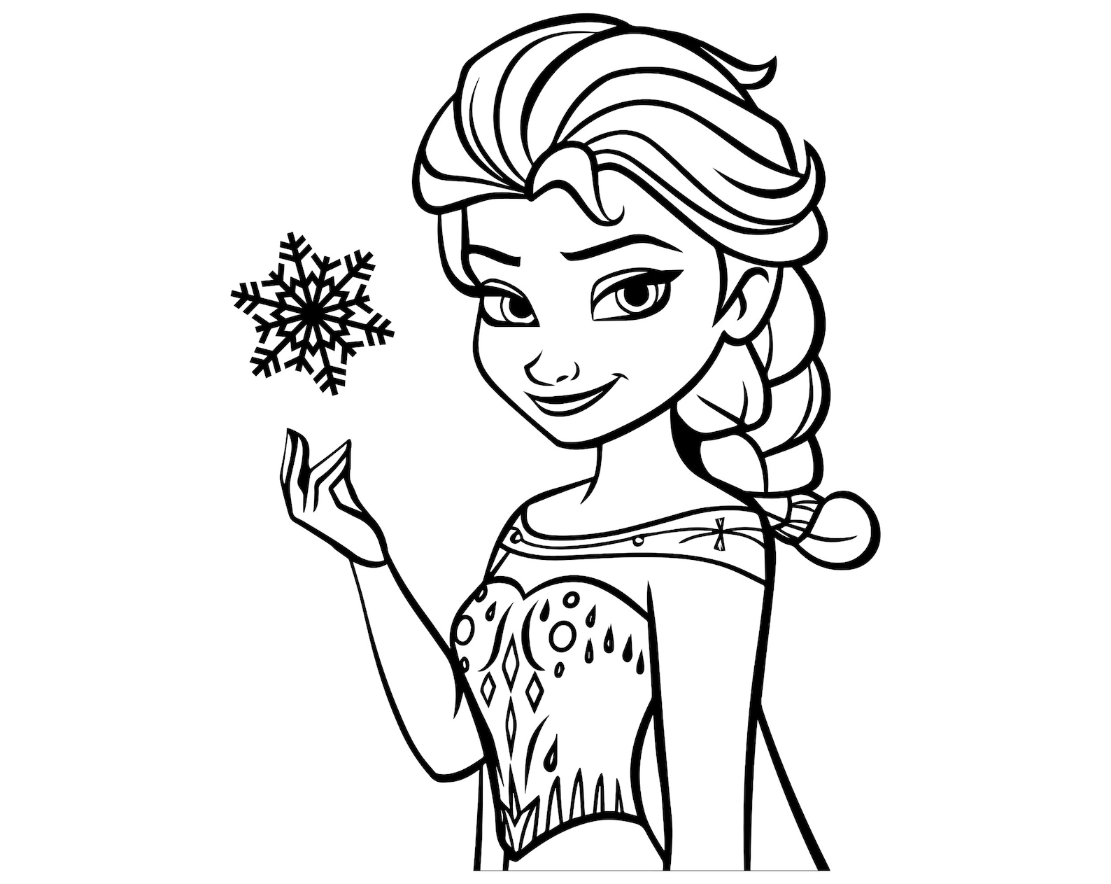Elsa Outline Svg, Layered Elsa Outline Svg, Princess Svg, Elsa Svg ...