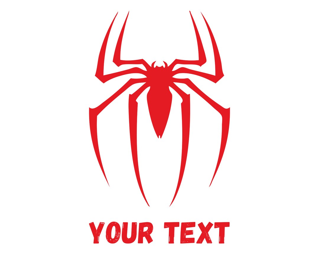 Spiderman Logo Svg, Custom Name Spiderman Logo SVG, PNG Bundle Digital ...