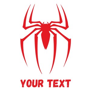 Spiderman Logo Svg, Custom Name Spiderman Logo SVG, PNG Bundle Digital ...