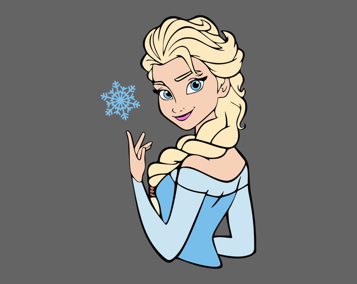 Elsa Svg, Layered Elsa Svg, Princess Svg, Elsa Frozen Svg, Elsa Frozen ...