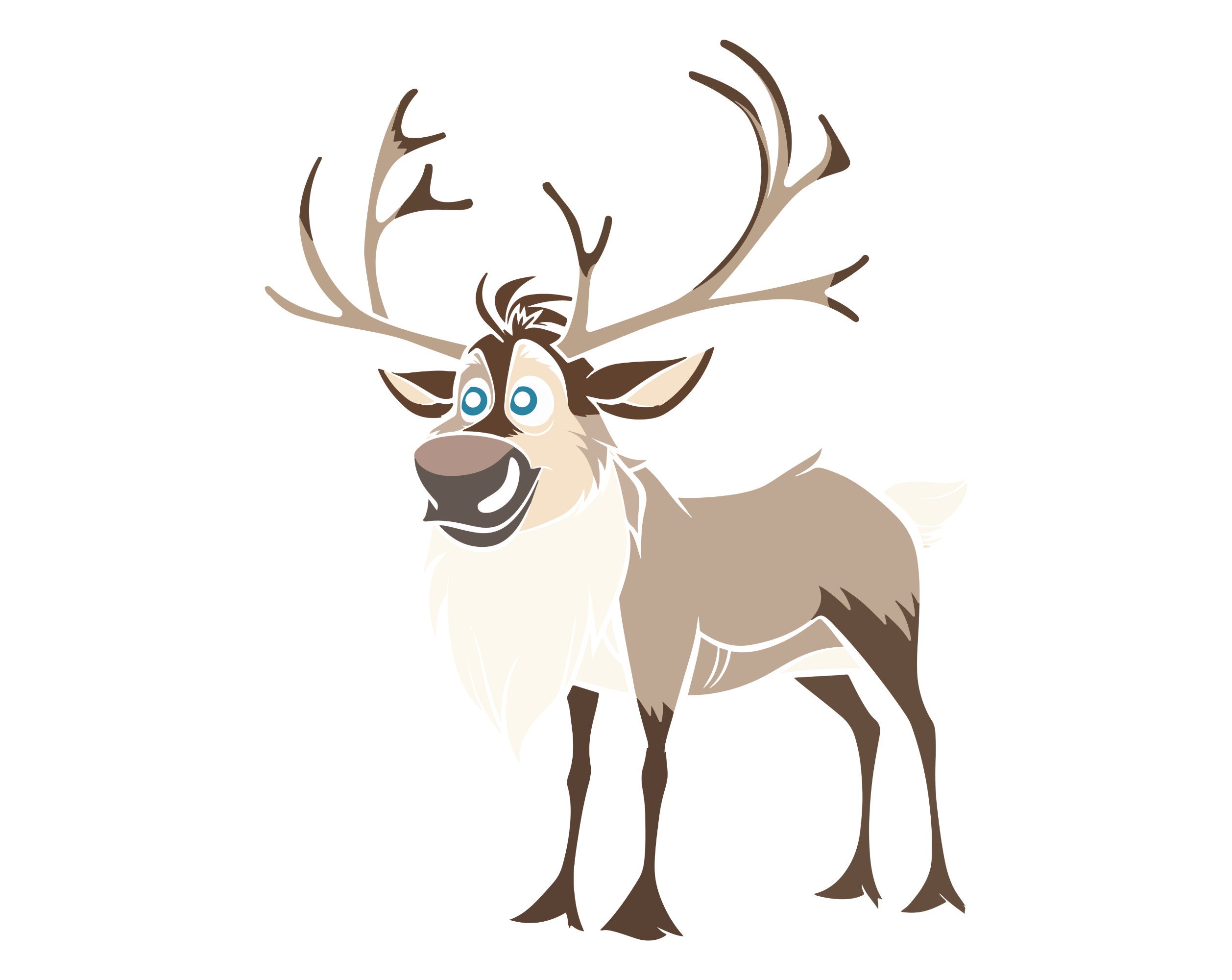 Frozen Sven Svg, Layered Frozen Sven Svg, Frozen Sven Clipart Svg, Deer ...