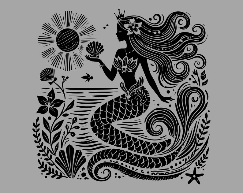 Mermaid Beach Svg, Mermaid Svg, Beach Svg, SVG Files for Cricut ...