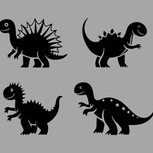 Cute Dinosaur Svg Dinosaur Svg Dinosaur Clipart Sinosaur Silhouette Svg ...