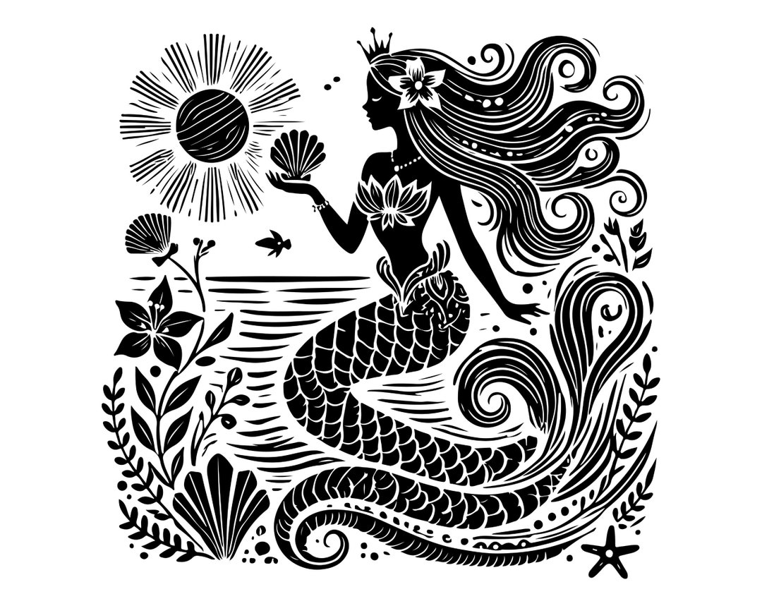 Mermaid Beach Svg, Mermaid Svg, Beach Svg, SVG Files for Cricut ...