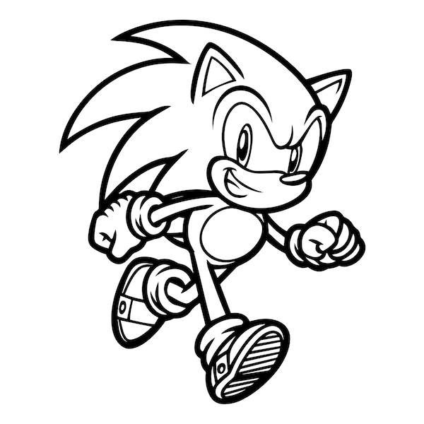 Sonic Hedgehog Laser File - Etsy