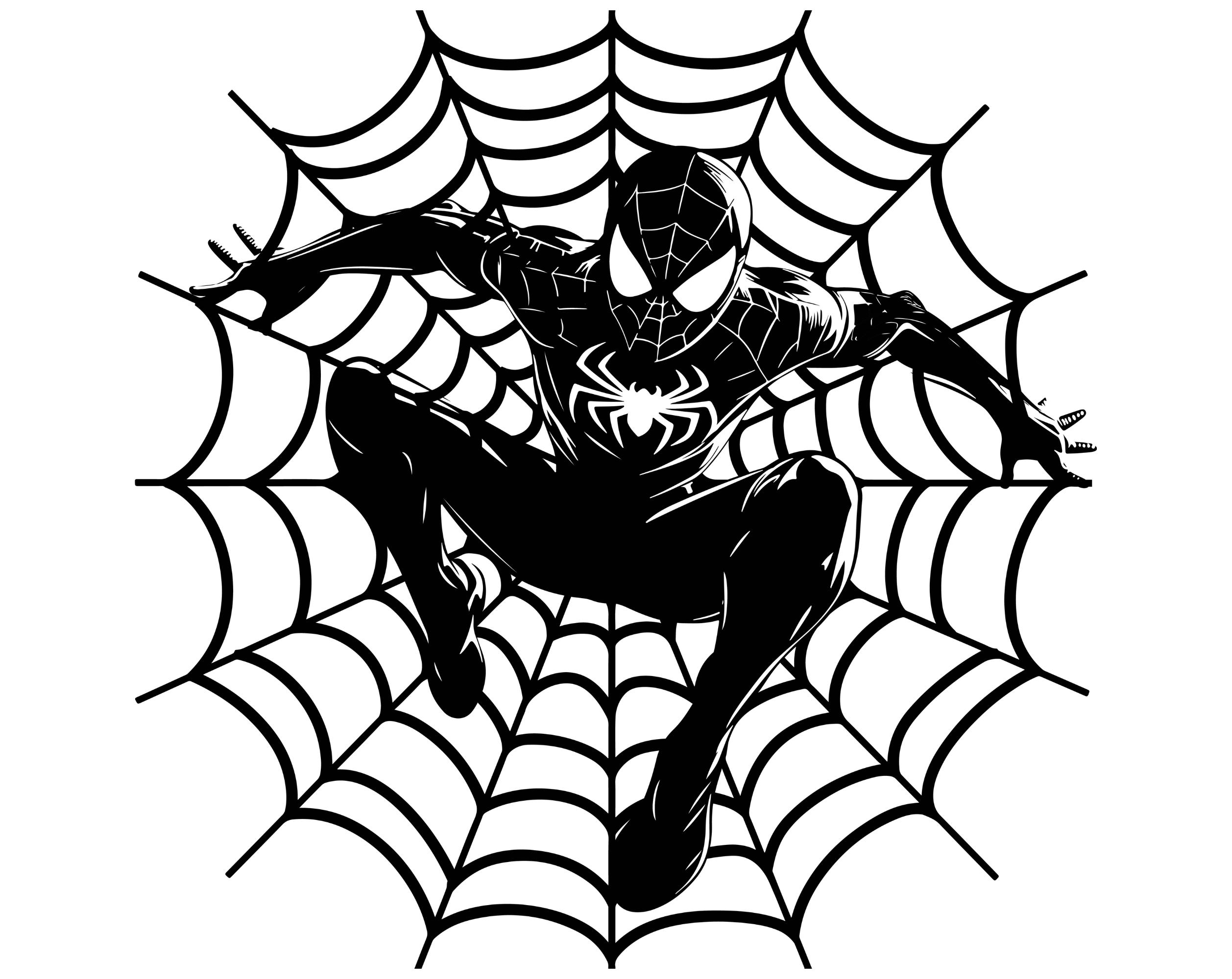 Spiderman Svg, Spiderman Silhouette Svg, Spiderman Web Svg, Spiderman ...