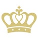 Crown Svg, Gold Crown Svg, Crown Outline, Silhouette, Crown With Heart ...