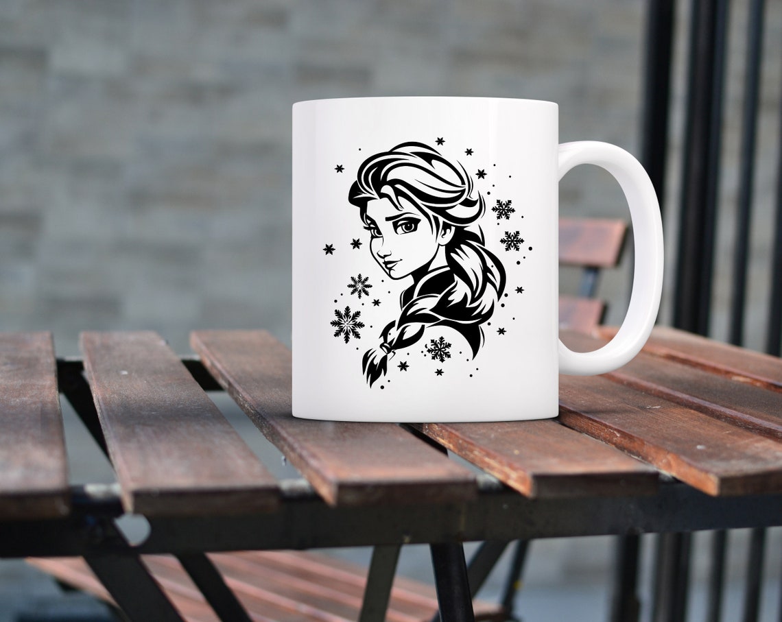 Elsa Frozen Svg, Elsa Frozen Png, Frozen Sisters Elsa Svg, Snowflakes ...