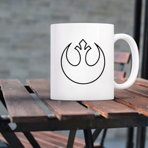 Rebel Alliance Outline SVG, PNG Star Wars-inspired Symbol Outline ...