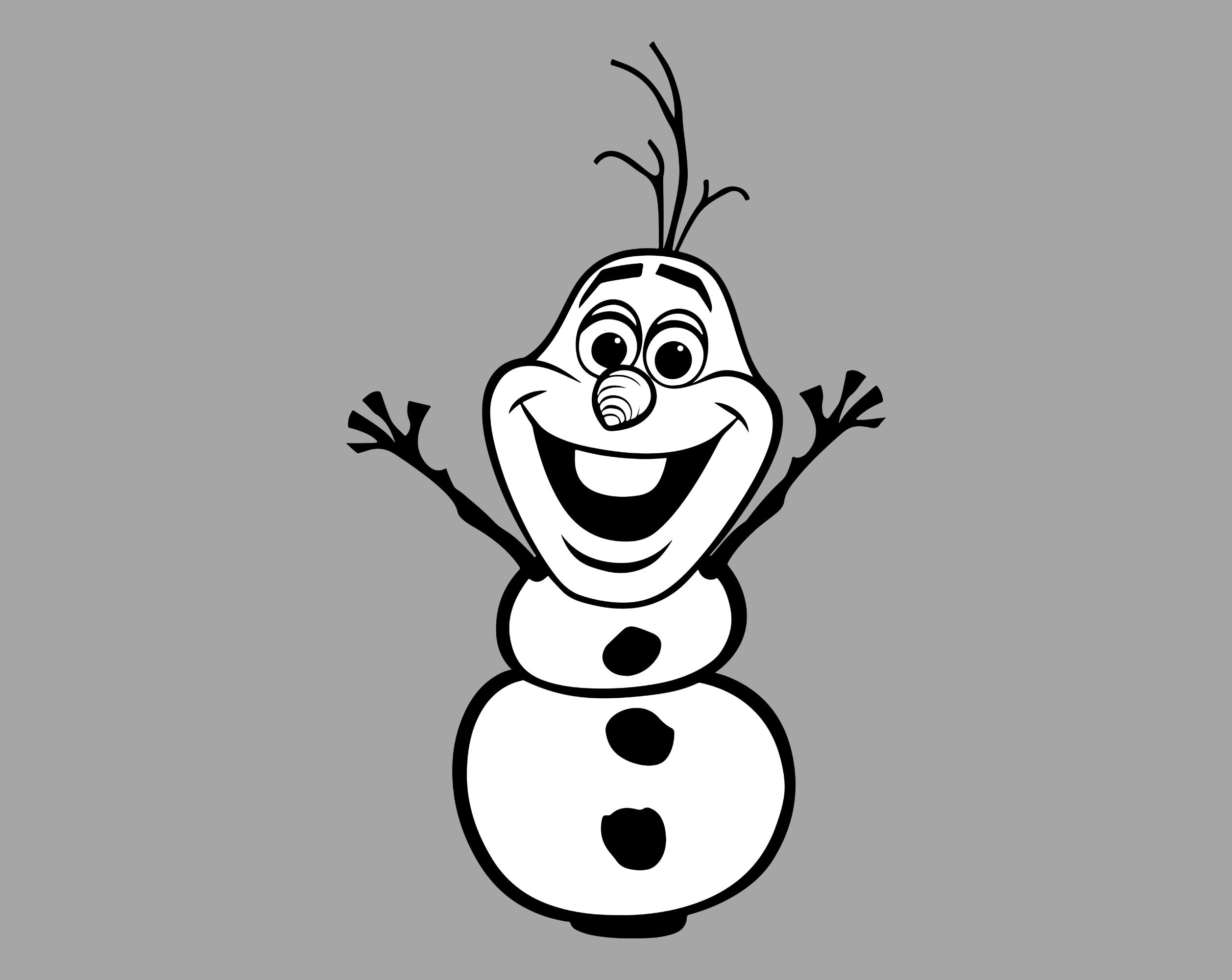 Olaf Svg, Frozen Olaf Outline Svg, Layered Frozen Olaf Svg, Frozen Olaf ...