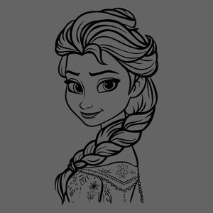 Elsa Frozen Svg, Princess Svg, Frozen Sisters Elsa Svg, Cute Elsa ...
