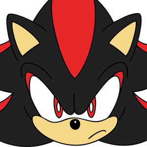 Shadow the Hedgehog Face SVG and PNG Detailed Gaming Character Design ...