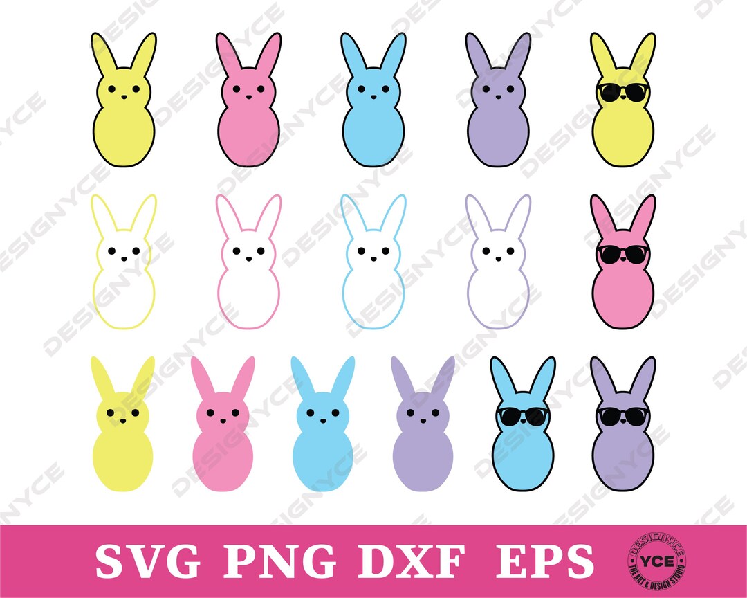 Easter Bunny Candy SVG, Easter Bunny Candy Vector, Silhouette, Cricut ...