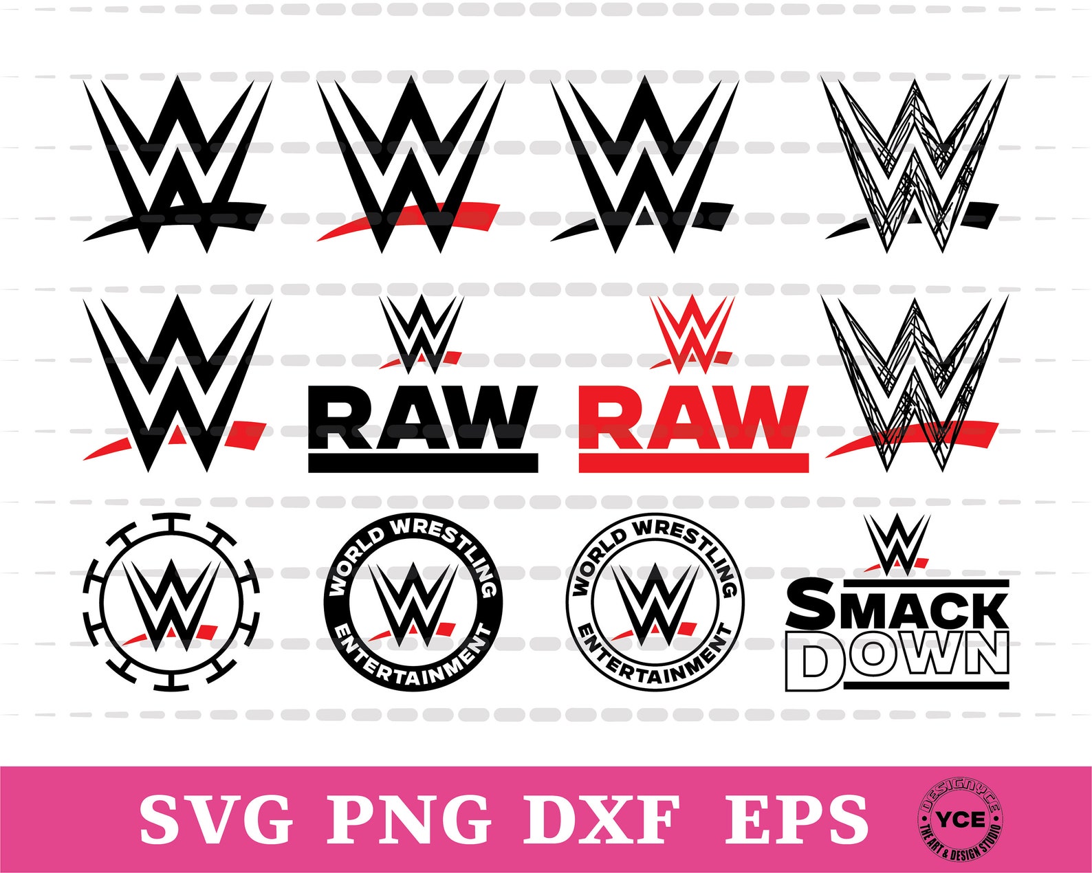 WWE Bundle SVG, WWE Bundle Vector, Silhouette, Cricut File, Clipart ...