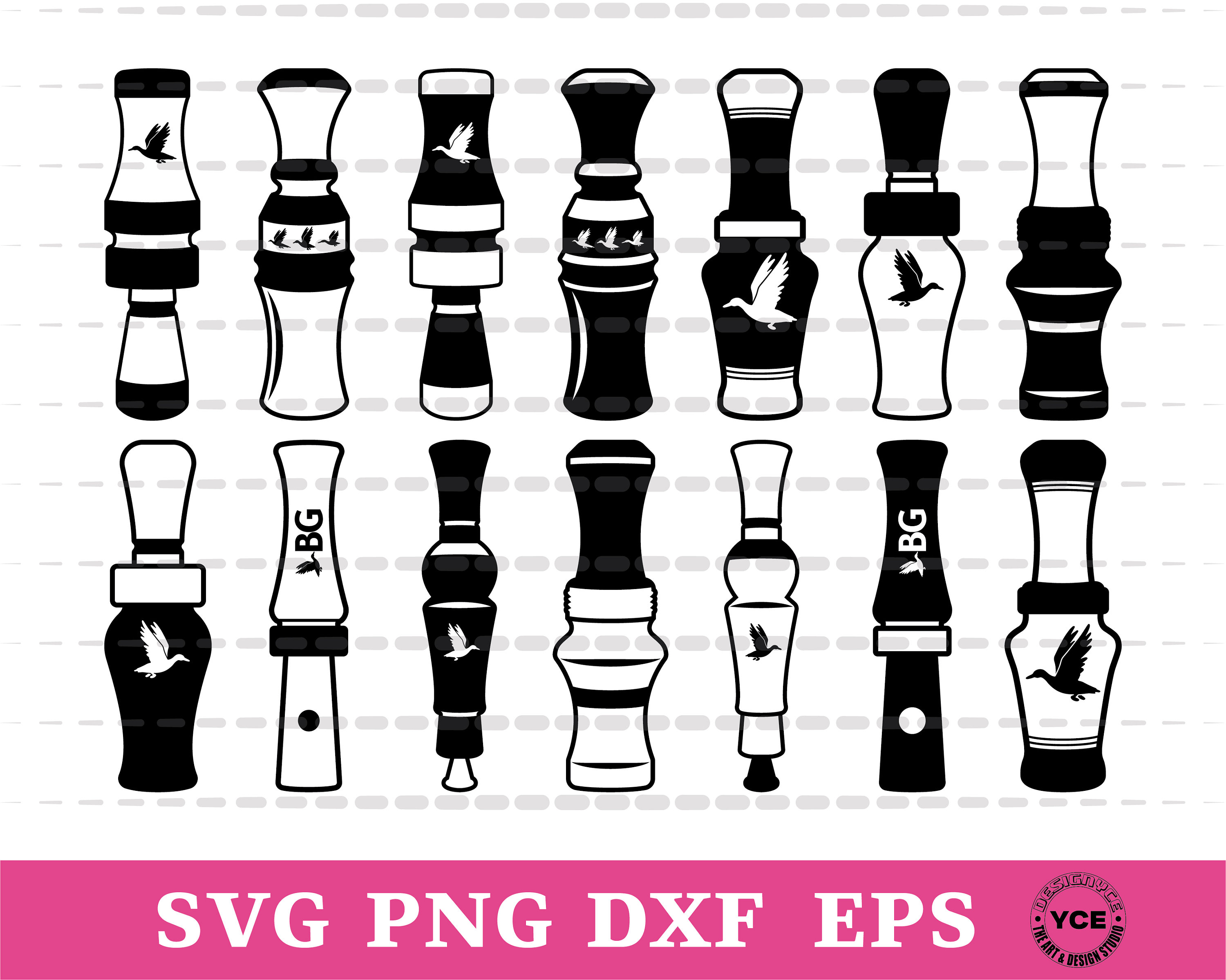 Duck Call SVG, Duck Call Vector, Silhouette, Cricut File, Clipart ...