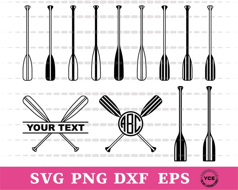 Canoe Paddle SVG Vector Clipart: Cuttable Design (digital Download) - Etsy