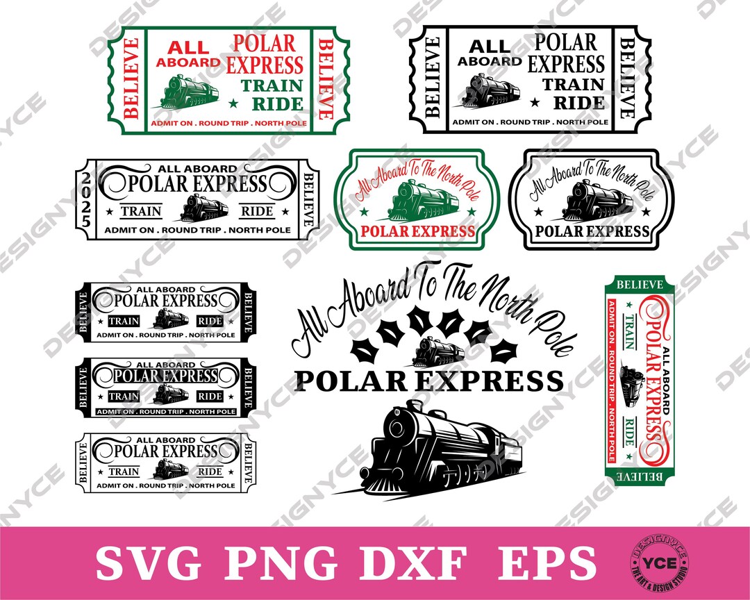 Polar Express SVG, Polar Express Vector, Silhouette, Cricut File ...