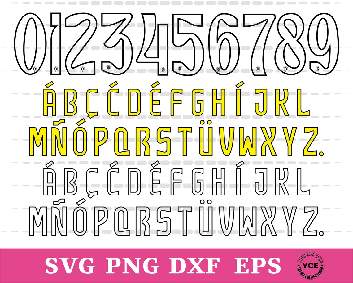 Brazil Font Vector Copa America 2024 SVG, Brazil Font Vector ...