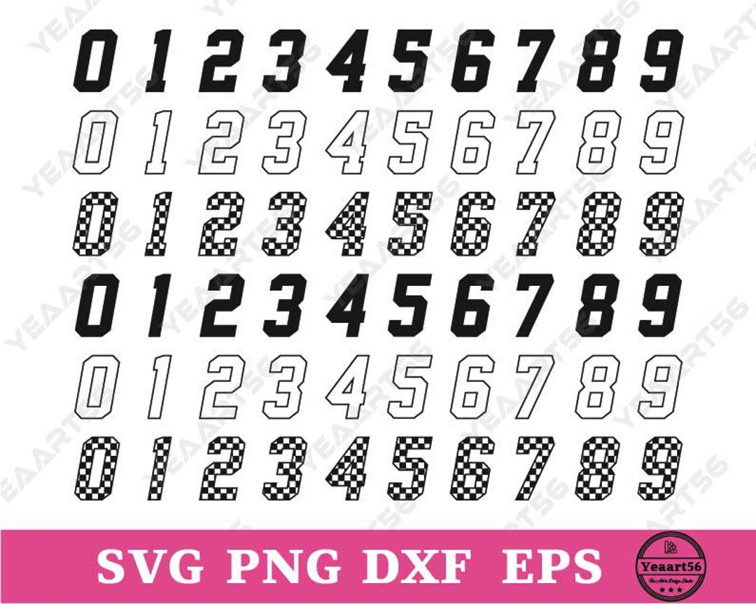 Racing Number SVG Bundle: Sports Car Font Cut Files for Cricut - Etsy UK