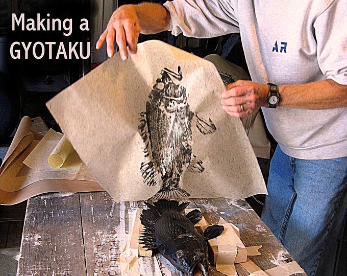 Original Black Sea Bass GYOTAKU Fish Rubbing 18x25 - Etsy