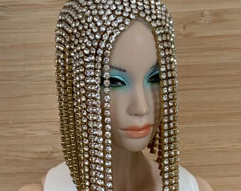 Rhinestone Wig | Etsy