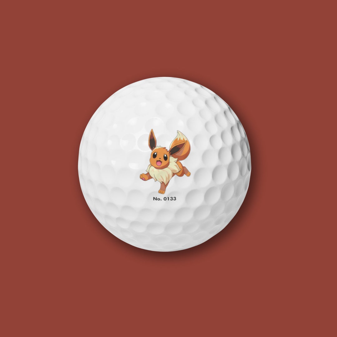 6 Eevee Pokémon Inspired Golf Balls (6 Pack) | Gamer Gift, Golf Gift ...