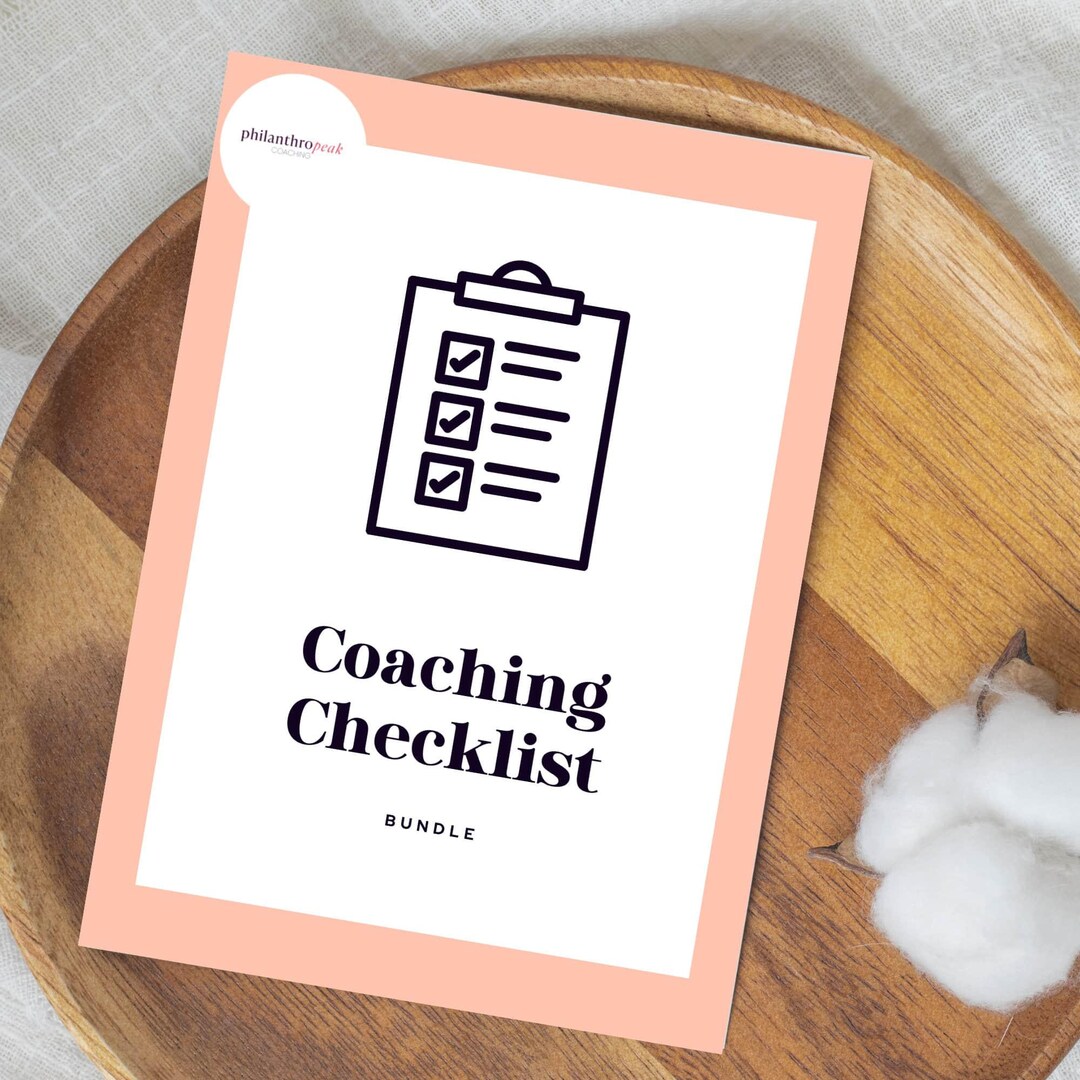 Comprehensive Coaching Checklist Bundle: Streamline Your Coaching ...