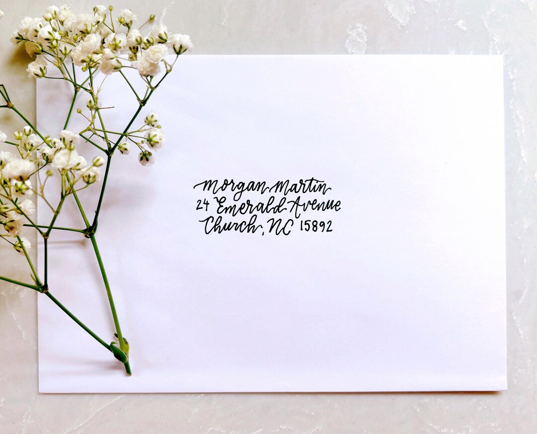 Handwritten Envelope Calligraphy Addressing - Etsy