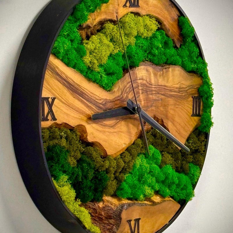 Natural Wood Clock - Etsy
