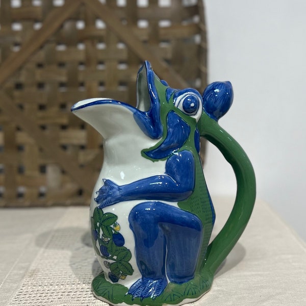 Frog Pitcher - Etsy