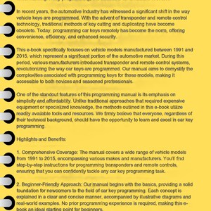 Ebook on Car Key and Remote Programming. - Etsy