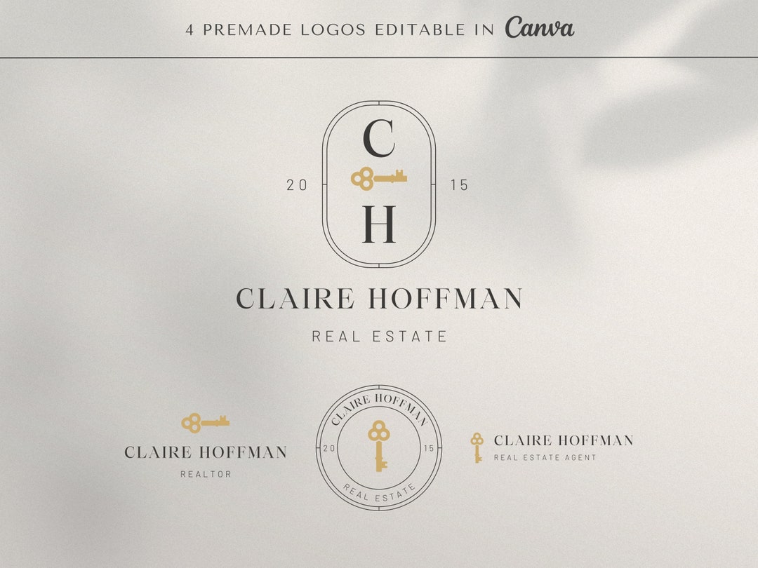 Editable Realtor Logo Template for Real Estate Agent or Agency Luxury ...