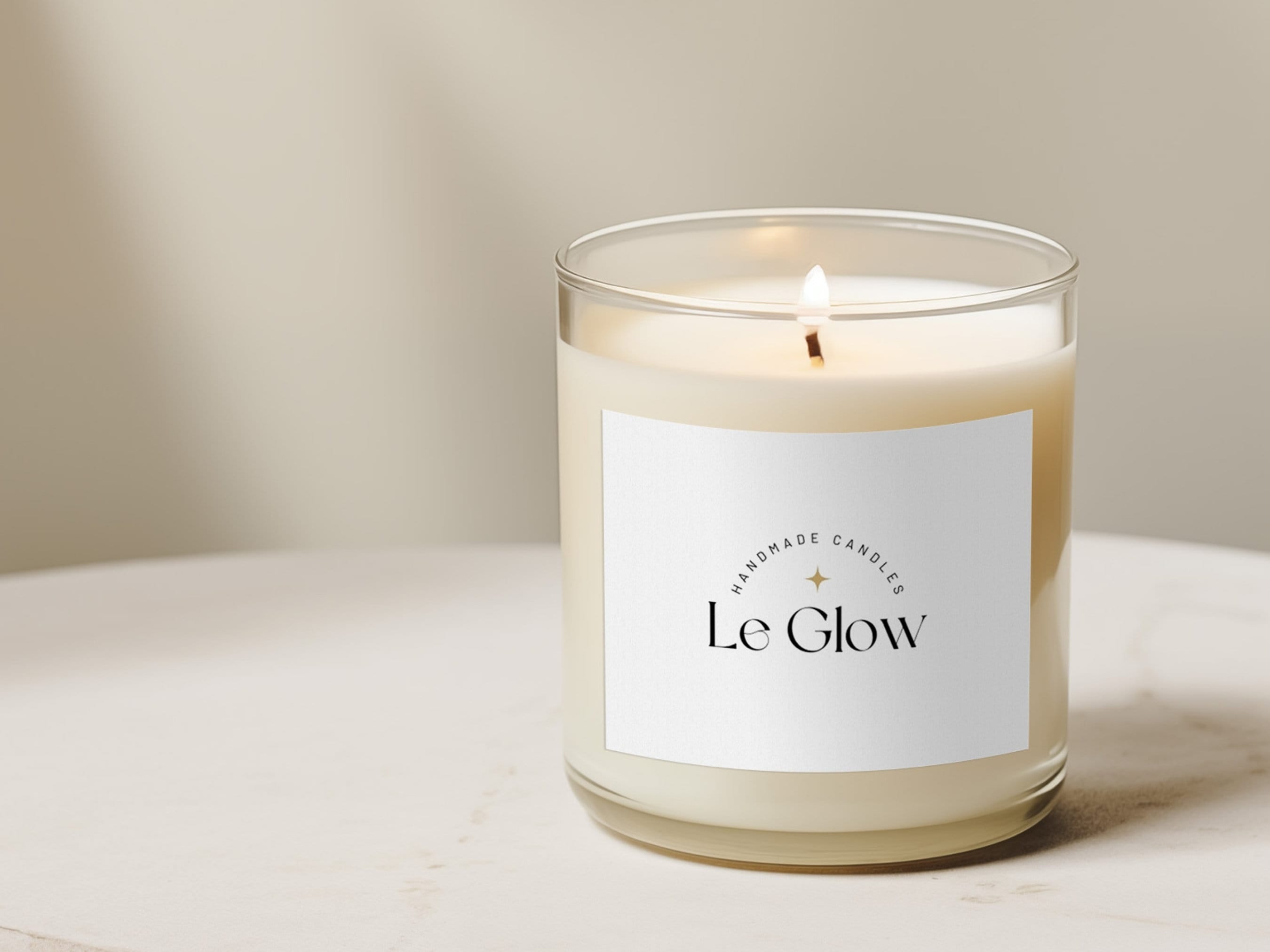 Editable Candle Logo Template for Handmade Business | Minimalist Logo ...