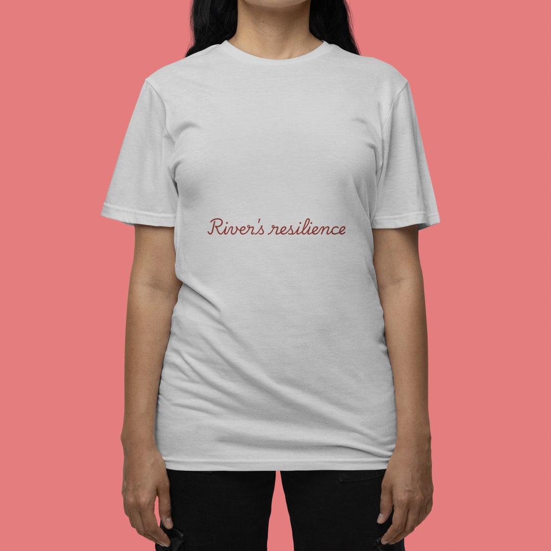 River Resilience Tee, Nature Motivation T-shirt, Graphic Tee, Outdoor Nature Tee,minimalist T ...
