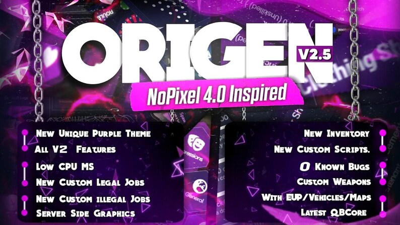 Origen V2.5 Qbcore Server - Etsy