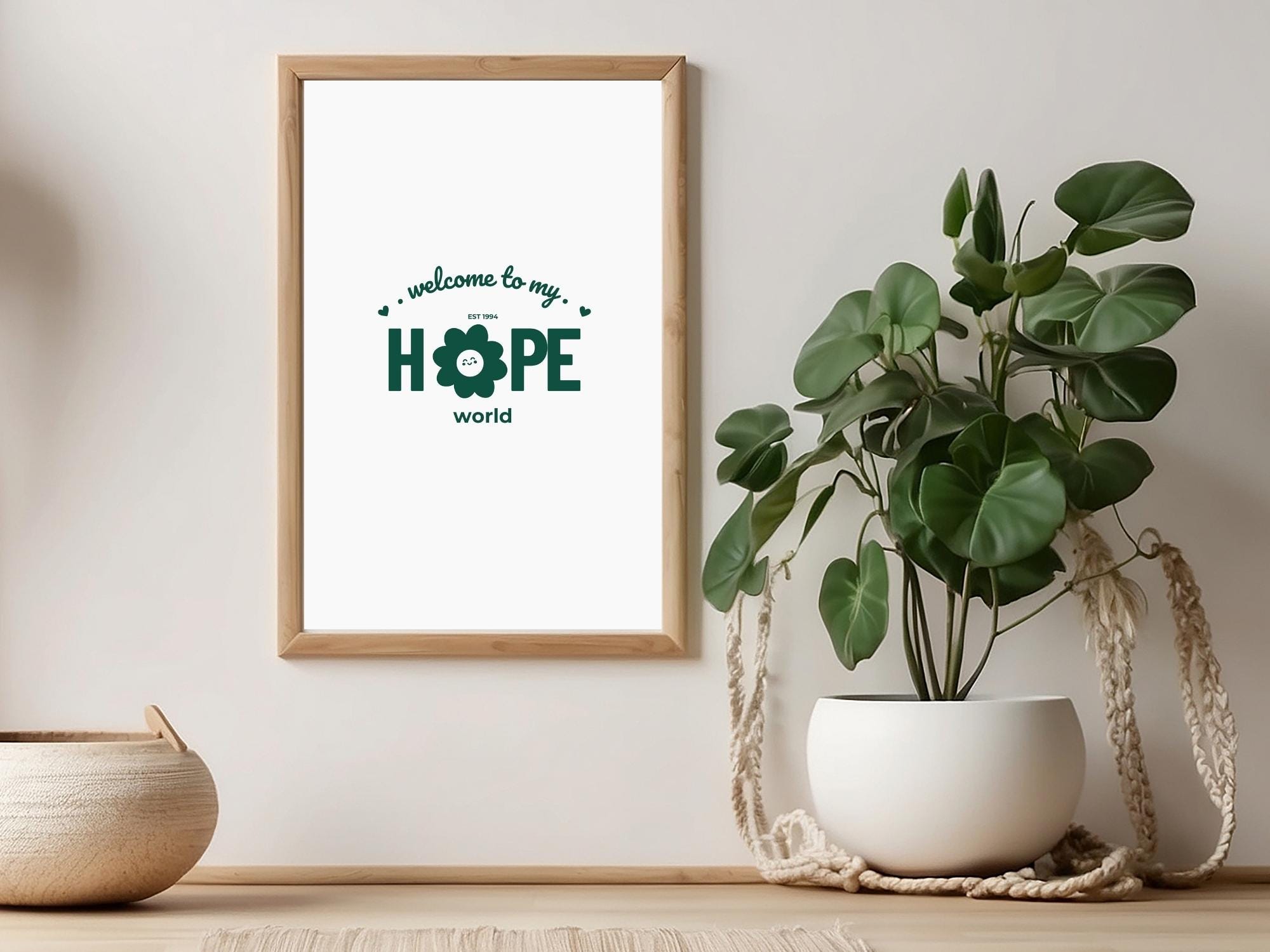 Hope World Digital Poster, Jhope Album Cover Poster, Flower Printable ...
