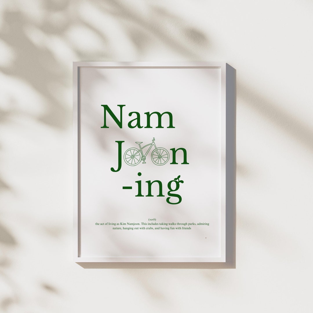 Namjooning Digital Download Poster, Kim Namjoon Design Wall Art, Album ...