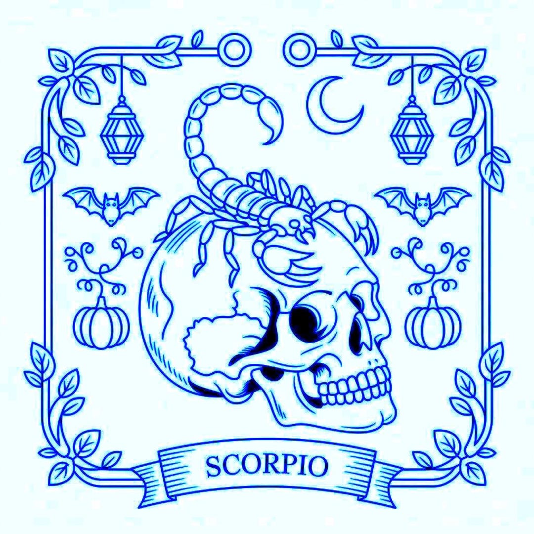 Spooky Signs Halloween Zodiac Art | Cozy Witchy Astrology - Etsy